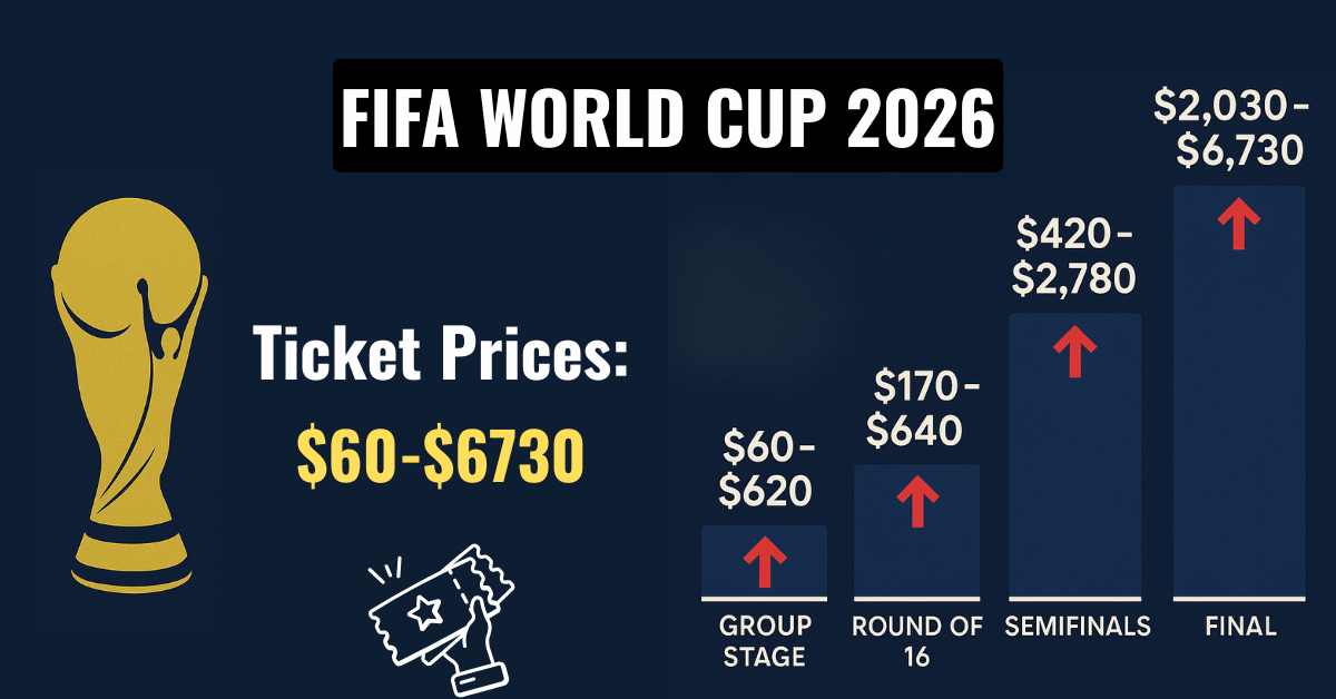 FIFA World Cup 2026 Ticket Prices: Complete Cost Breakdown [$60-$6,730]